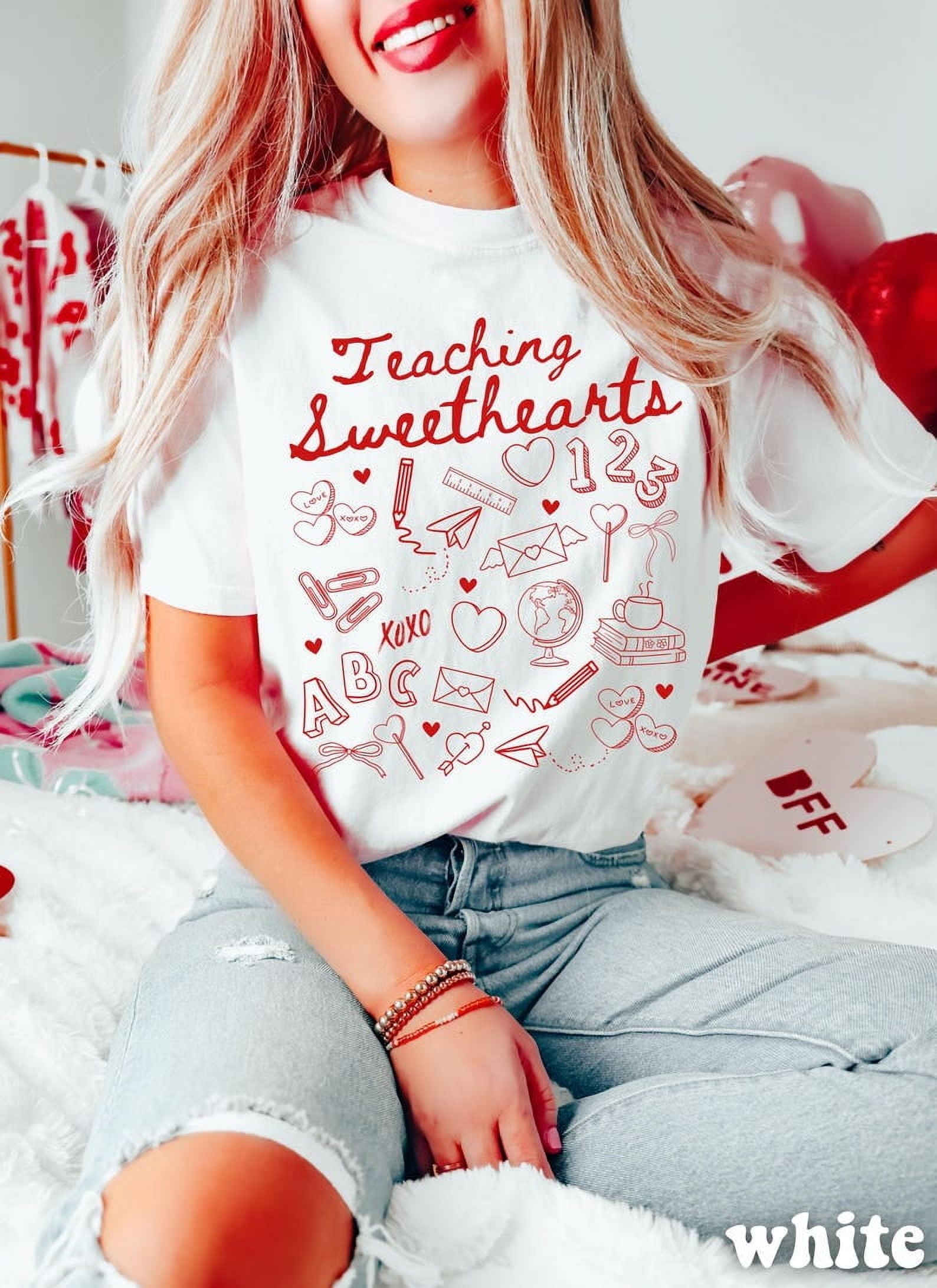 Valentines Teacher Shirt Comfort Colors Shirt, Size L, Tee Yam New ...