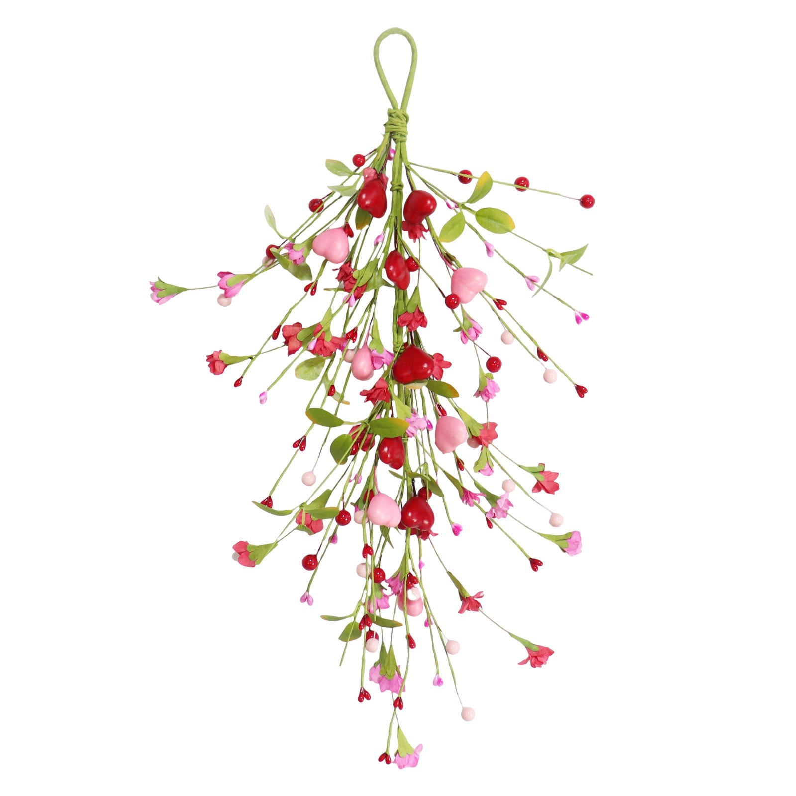 Valentines Teardrop Swag, 19.7inch Valentine's Day Wreaths for Front ...
