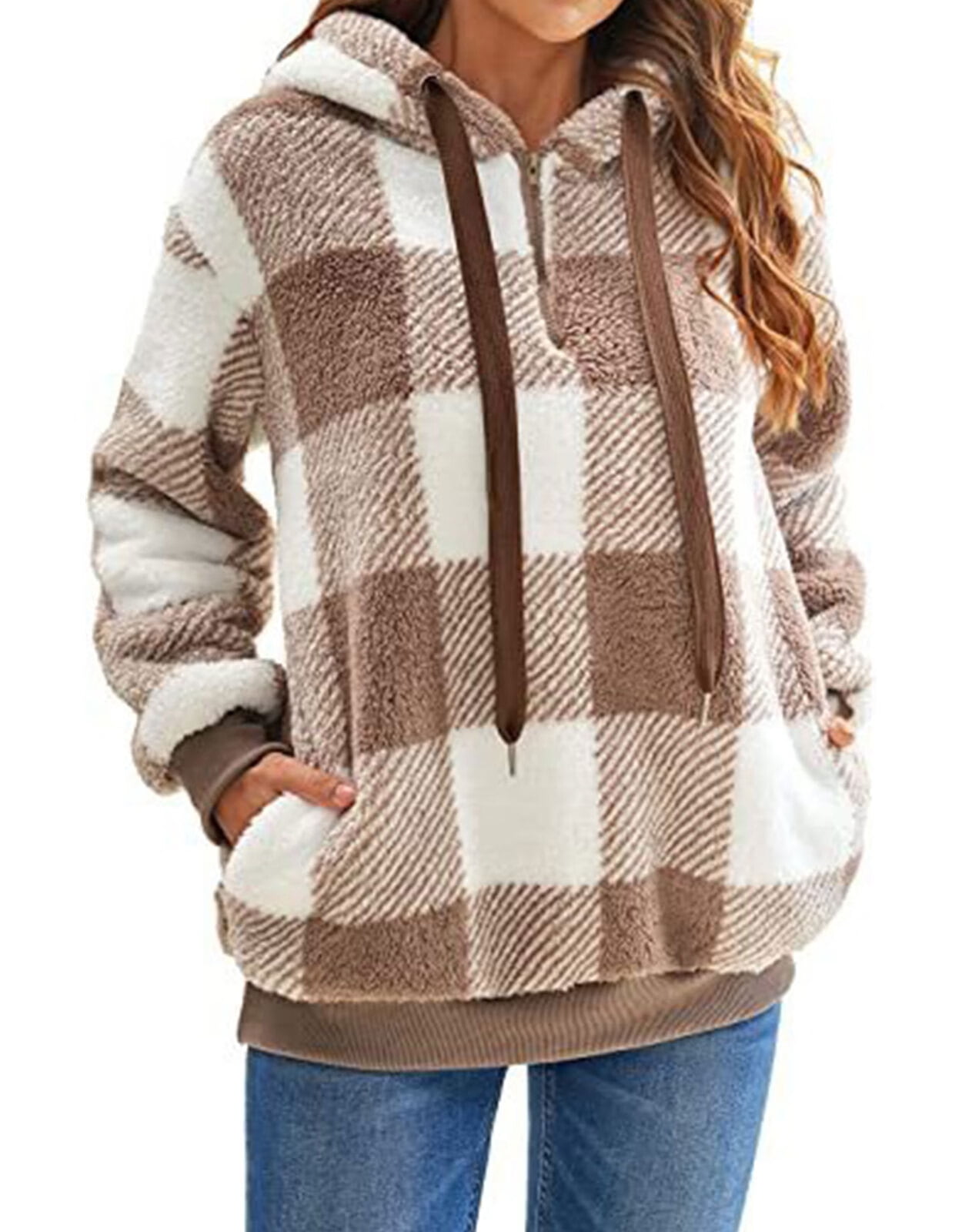 Walmart Black Friday Deals 2025 Christmas Womens Sherpa Pullover Fuzzy ...