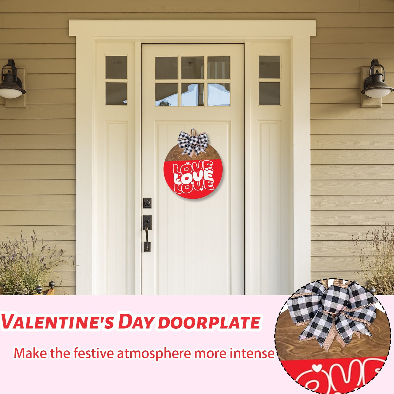 Valentines Wooden Sign, Valentines Day Door Decorations, Valentine's ...