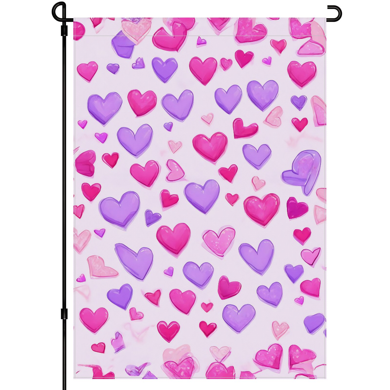 Valentines-style Outdoor Garden Flag Double-Colored Romantic Cute ...