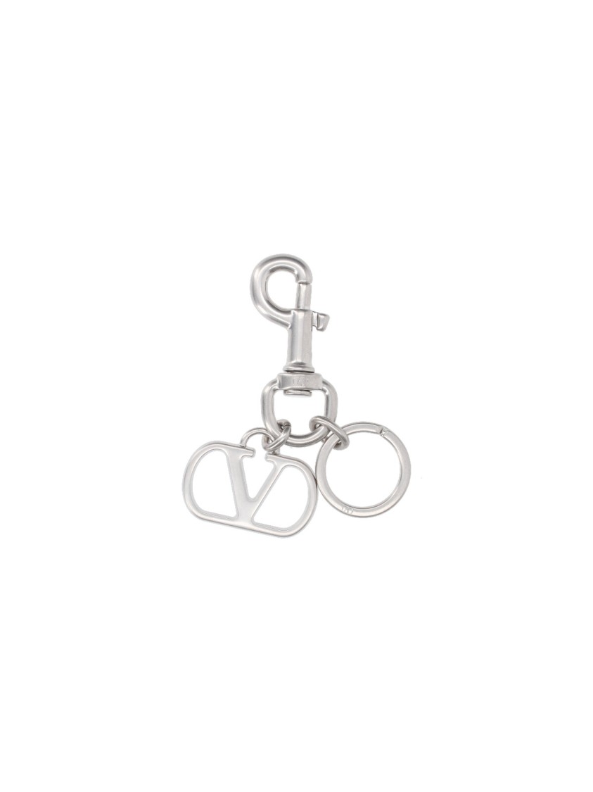 Valentino Garavani Men's "Vlogo Signature" Keychain – Silver Silver ...