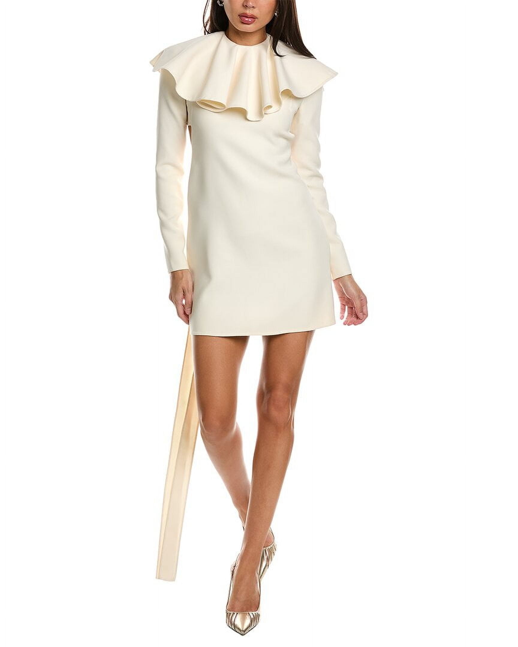 Valentino womens Silk-Lined Wool Sheath Dress, 38 - Walmart.com