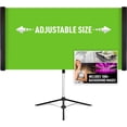 Valera Performer 85 inch Portable Green Screen & Stand, Expandable Wide ...