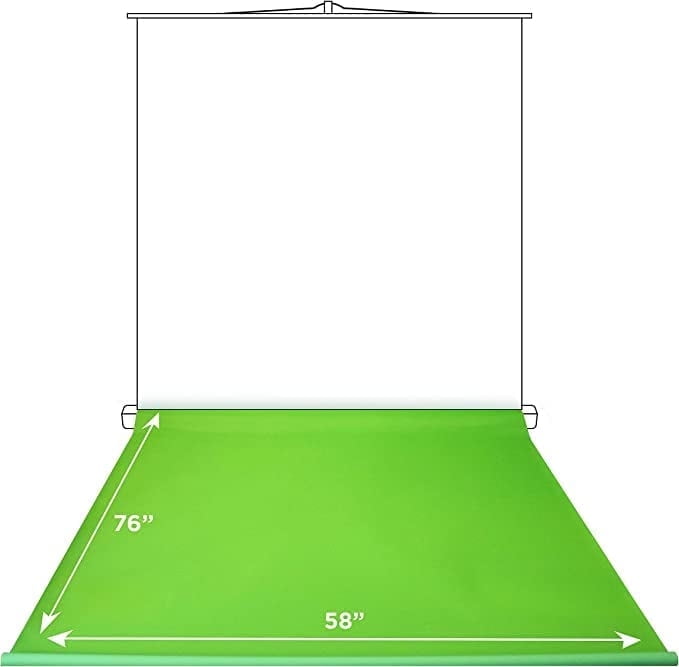 Valera Pop Up Green Screen Floor Extension Kit - Provides Complete Head ...