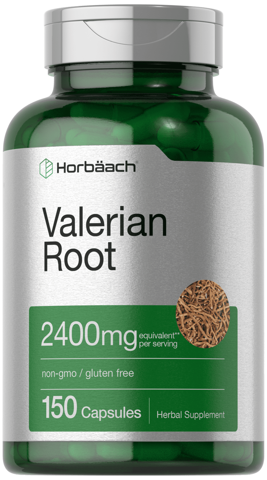 Horbaach 2400mg Valerian Root Extract Capsules, 150 Count, Non-GMO ...