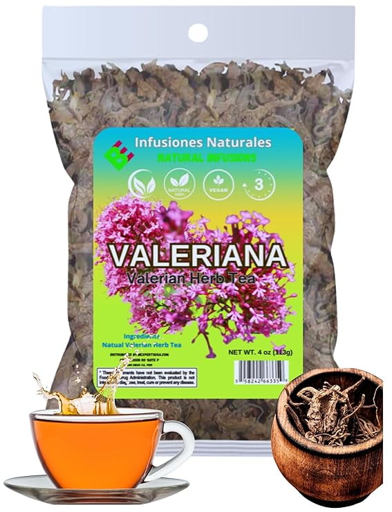 Valerian Root Herbal Tea - Calming And Relaxing - Good Night Rest - TE DE VALERIANA Valerian ...