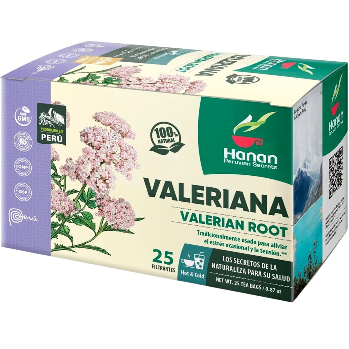 Valerian Root Tea for Bedtime 25 Bags - Te de Valeriana, Herbal Calming ...