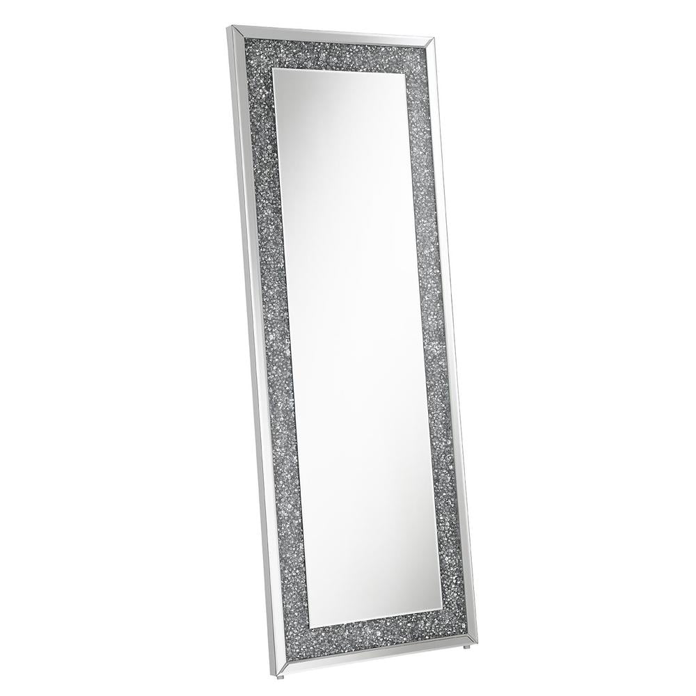 Valerie Crystal Inlay Rectangle Floor Mirror - Walmart.com