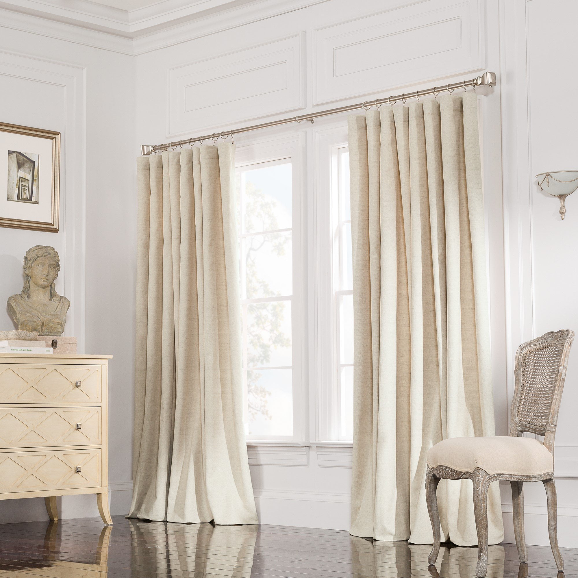 Valeron Estate 84-Inch Rod Pocket Insulated Double-Width Window Curtain ...