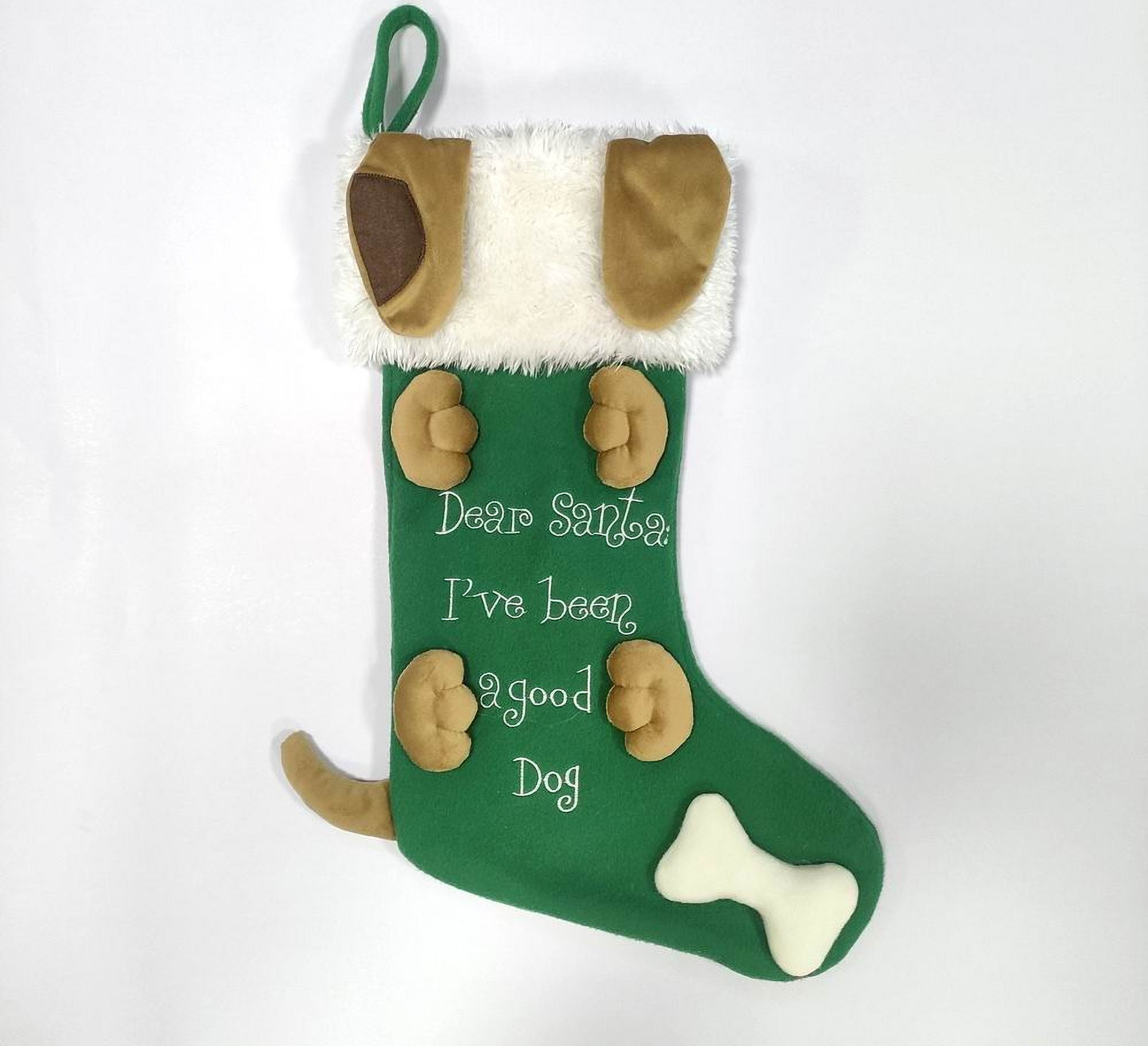 Valery Madelyn 21 inch Dog Christmas Stocking - Walmart.com