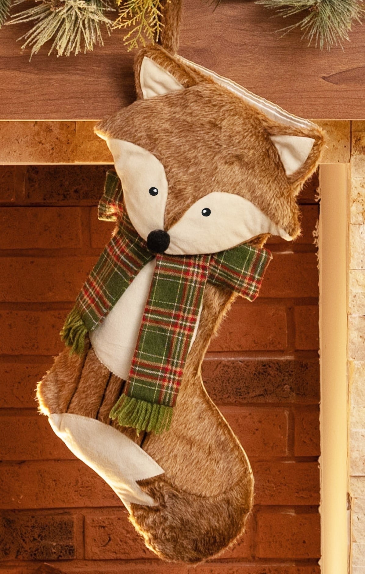 Valery Madelyn 21" Christmas Stockings, Fox Christmas Hanging Stockings ...