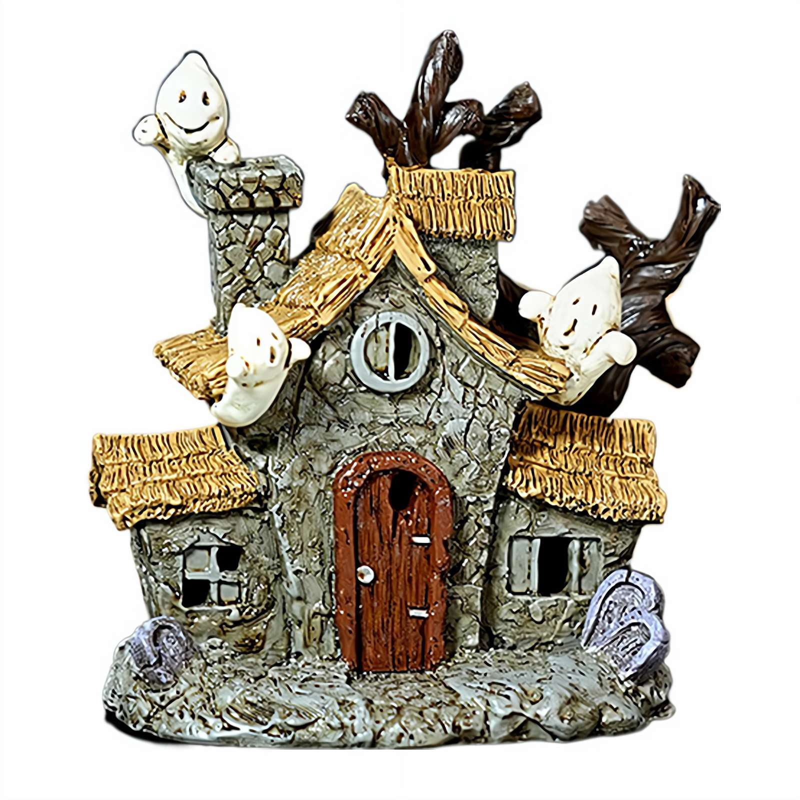 Valery Madelyn Halloween Decorations, Lighted Halloween Village Houses ...