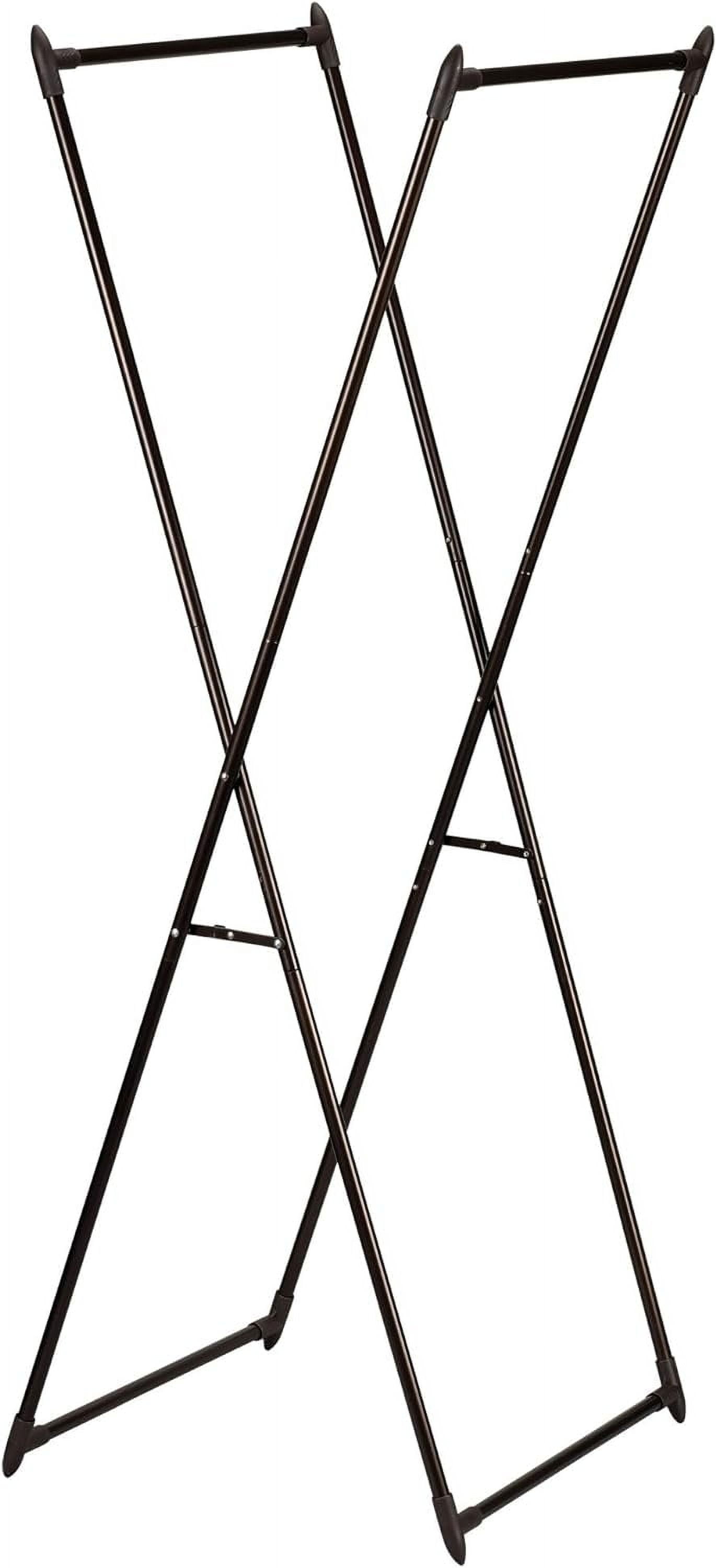 Valet Folding Clothes Rack, Strong Metal X-Frame, Chic Design, Great ...