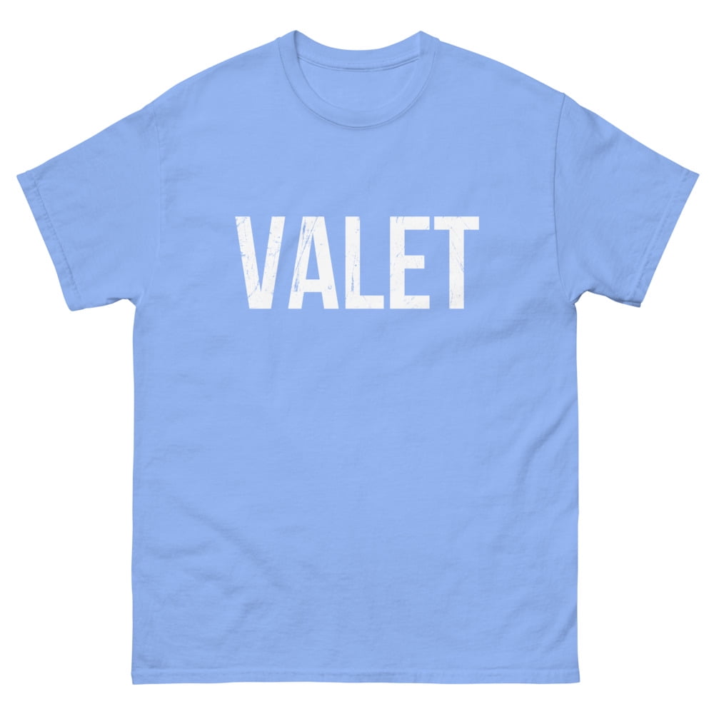 Valet Front Logo Valet Parking Car Park Attendants Private Party Tee T ...