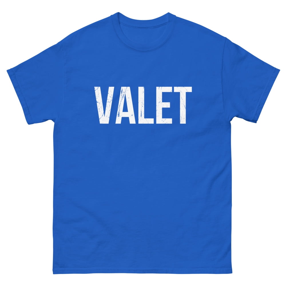 Valet Front Logo Valet Parking Car Park Attendants Private Party Tee T ...