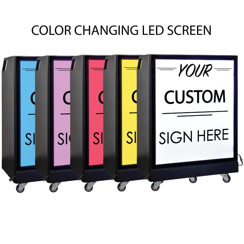 Valet Podium Black Set with RGB LED Screen - 200 Key Slot - Walmart.com