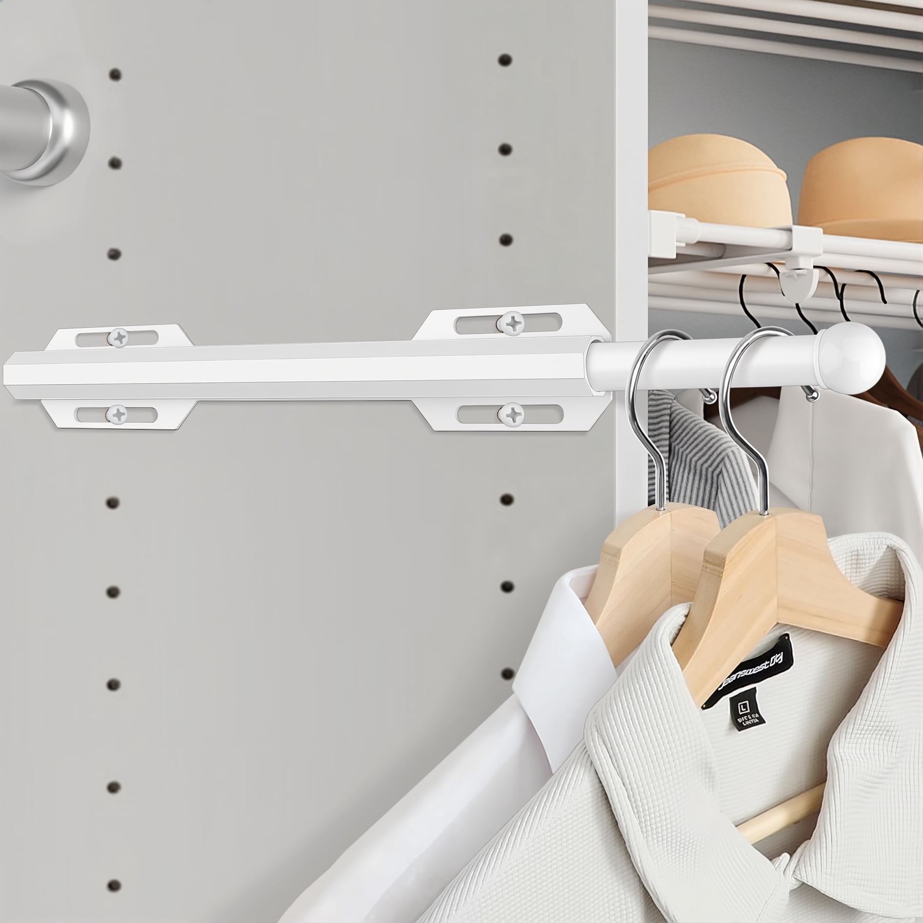 Valet Rod For Closet Pull Out, Heavy Duty Adjustable Valet Rod For ...