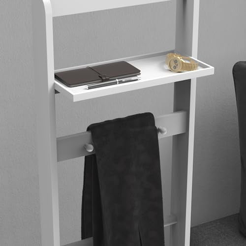 Valet Stand with Storage, Clothes Rack with Tie & Belt Hooks, Trouser ...