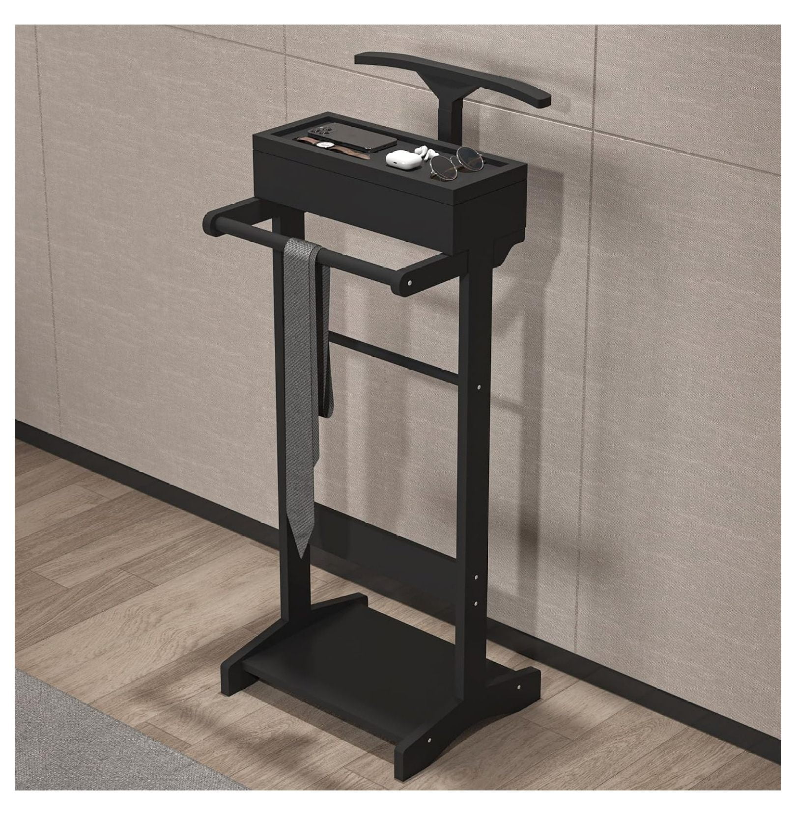 Valet Stand for Man,Clothes Stand with Top Tray,Used in Entryway Office ...