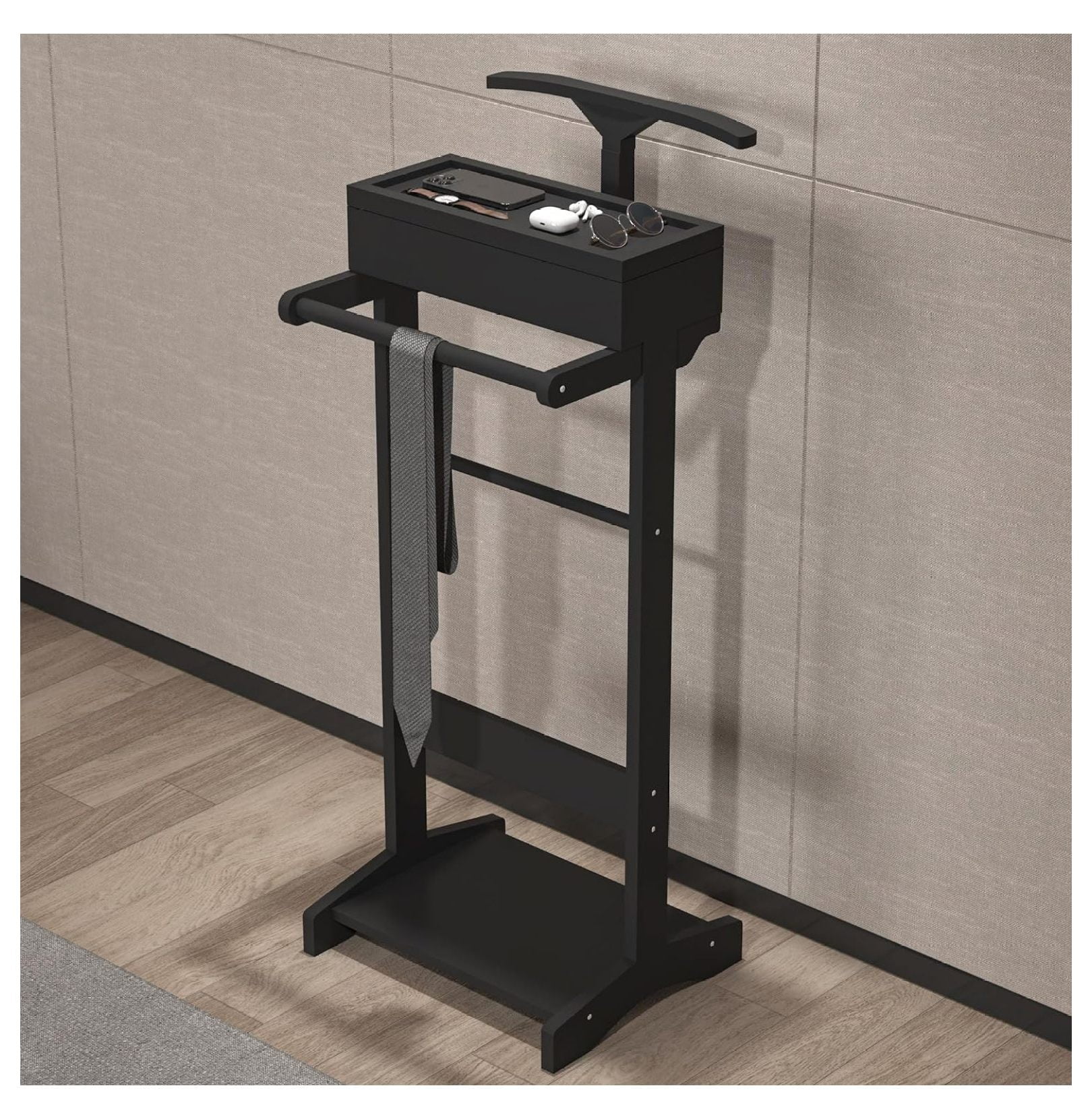 Valet Stand for Man,Clothes Stand with Top Tray,Used in Entryway Office ...