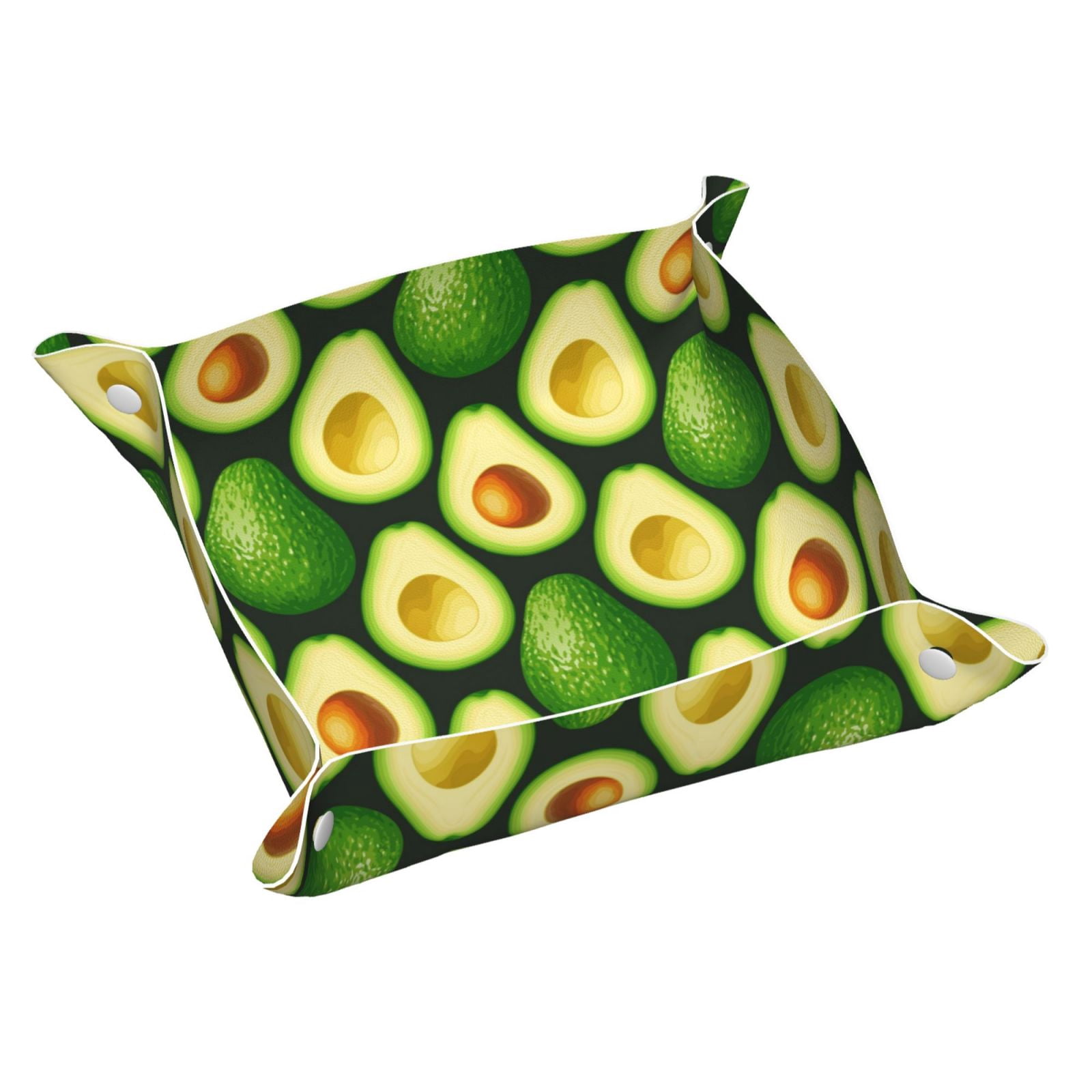 Valet Tray, Avocado Faux Leather Desk Tray Vanity Tray Night Stand ...