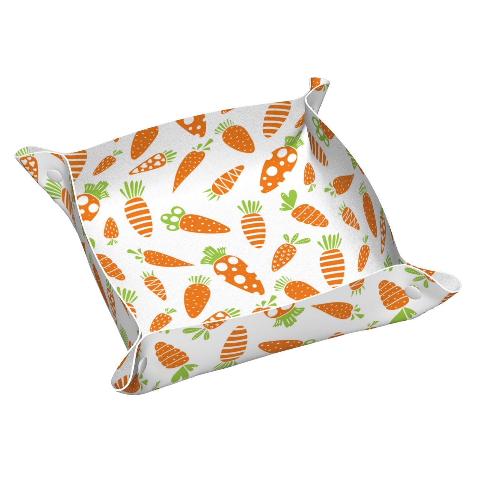 Valet Tray, Beautiful Carrot Faux Leather Desk Tray Vanity Tray Night ...