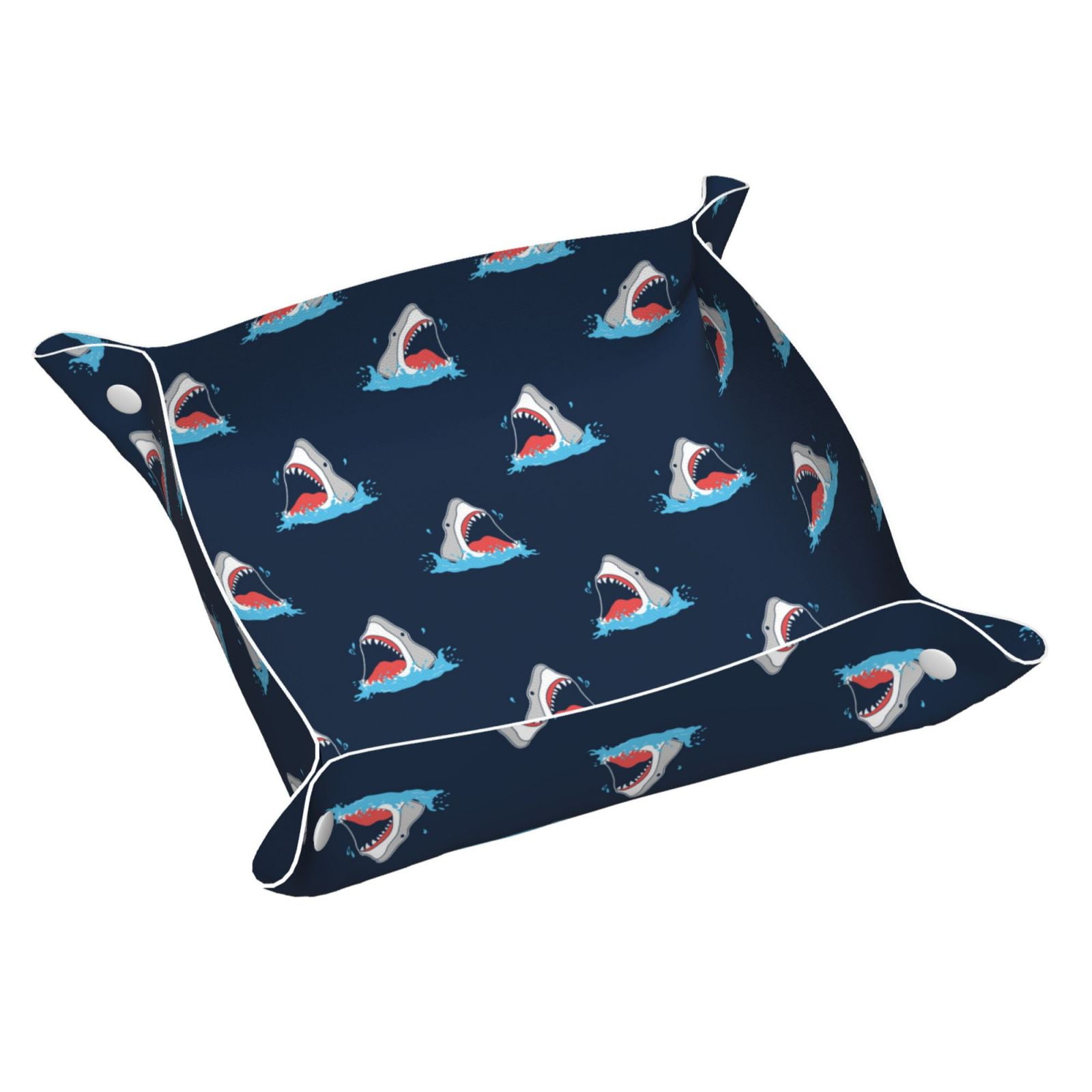 Valet Tray, Big Mouth Shark Faux Leather Desk Tray Vanity Tray Night ...