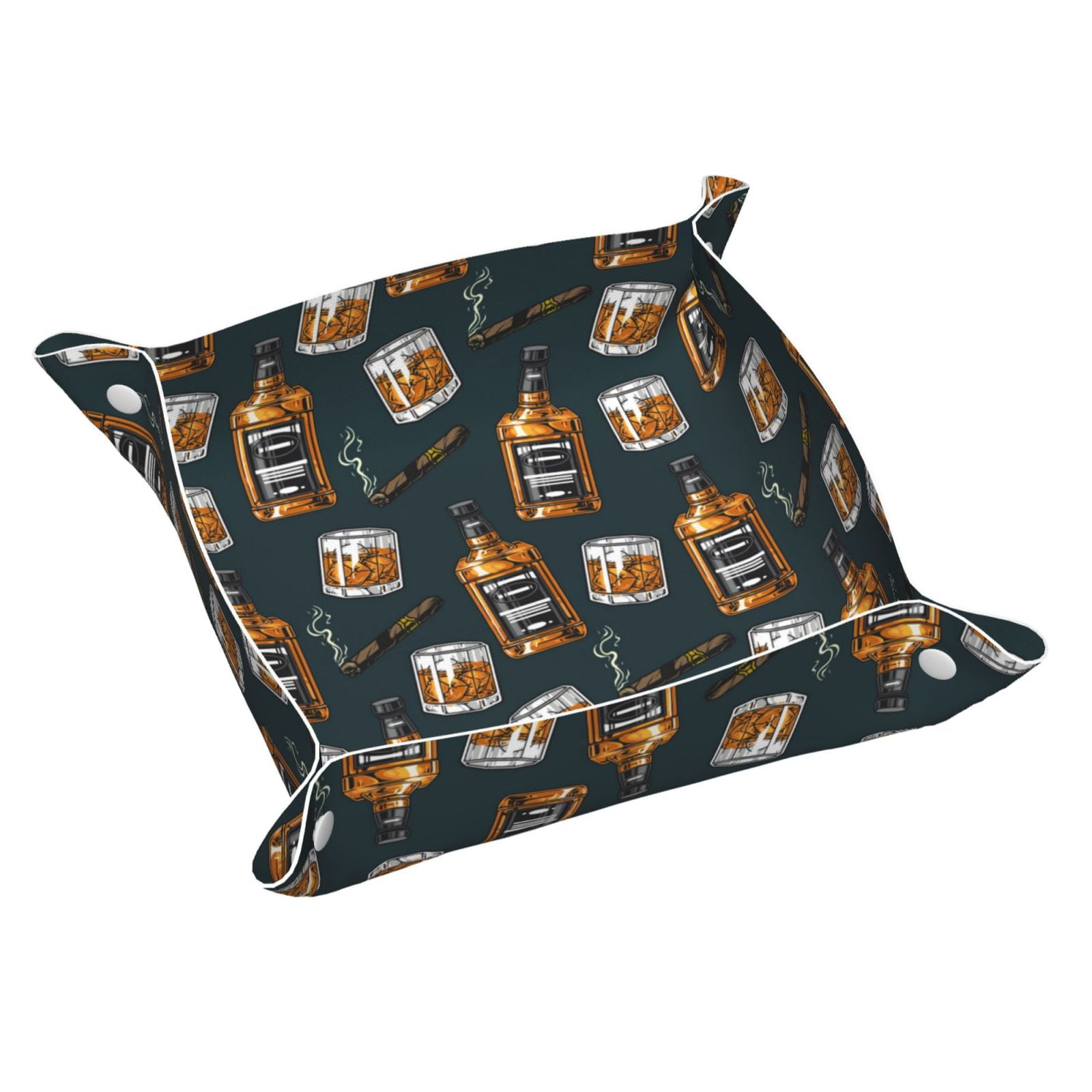 Valet Tray, Cigar Faux Leather Desk Tray Vanity Tray Night Stand ...