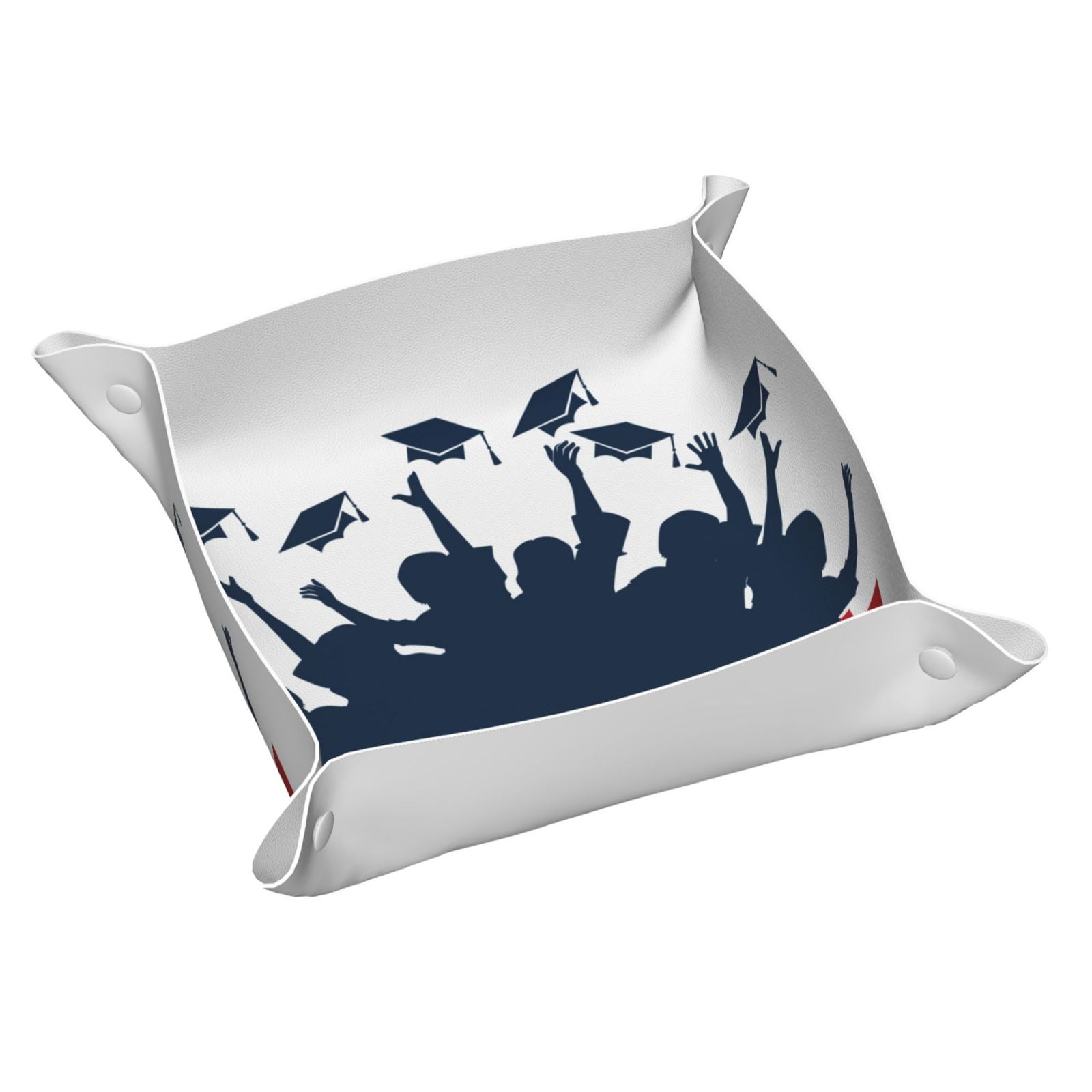 Valet Tray, Congratulation Graduate Faux Leather Desk Tray Vanity Tray ...