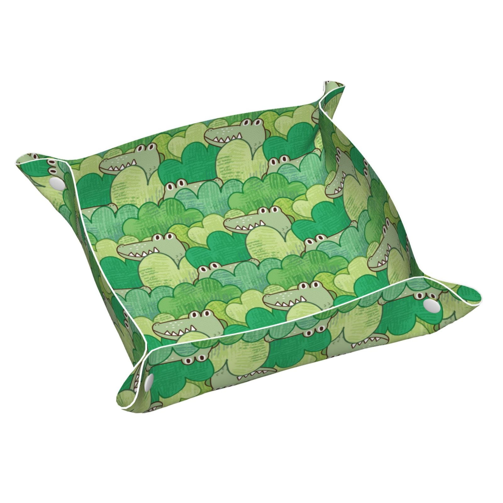 Valet Tray, Crocodile And Bush Faux Leather Desk Tray Vanity Tray Night ...