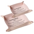 Valet Tray Desktop Storage Organizer - Multi-Use Leather Catchall Tray ...