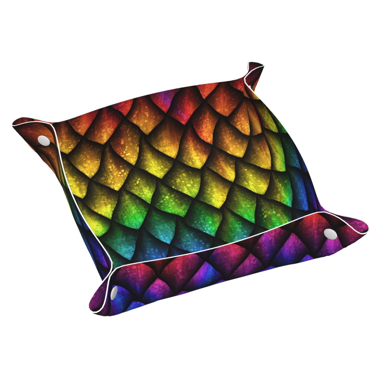 Valet Tray, Dragon Scales Faux Leather Desk Tray Vanity Tray Night ...