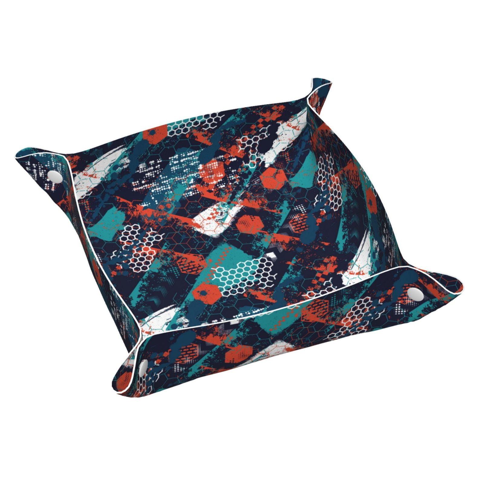 Valet Tray, Graffiti_B Faux Leather Desk Tray Vanity Tray Night Stand ...