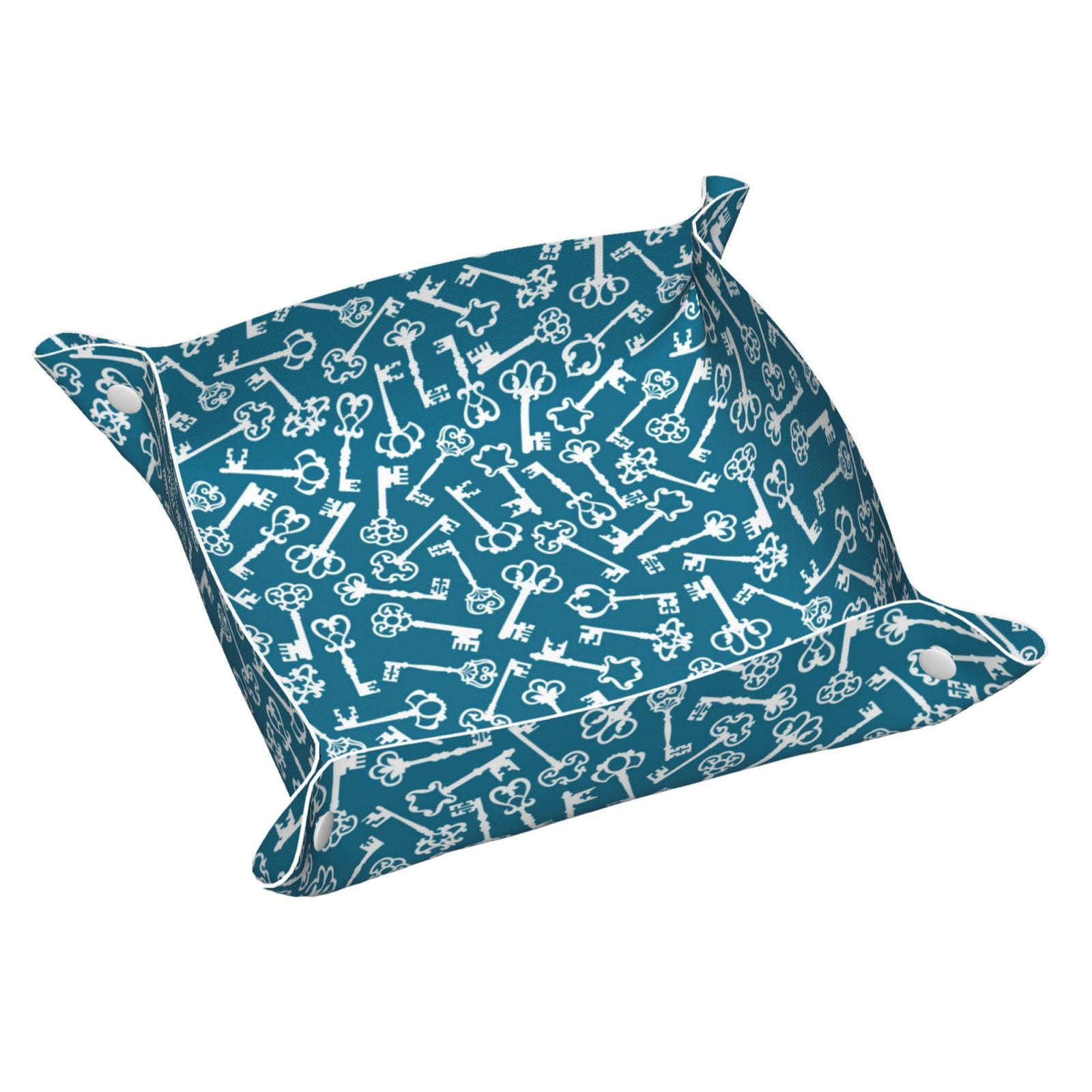 Valet Tray, Hand drawn keys Faux Leather Desk Tray Vanity Tray Night ...