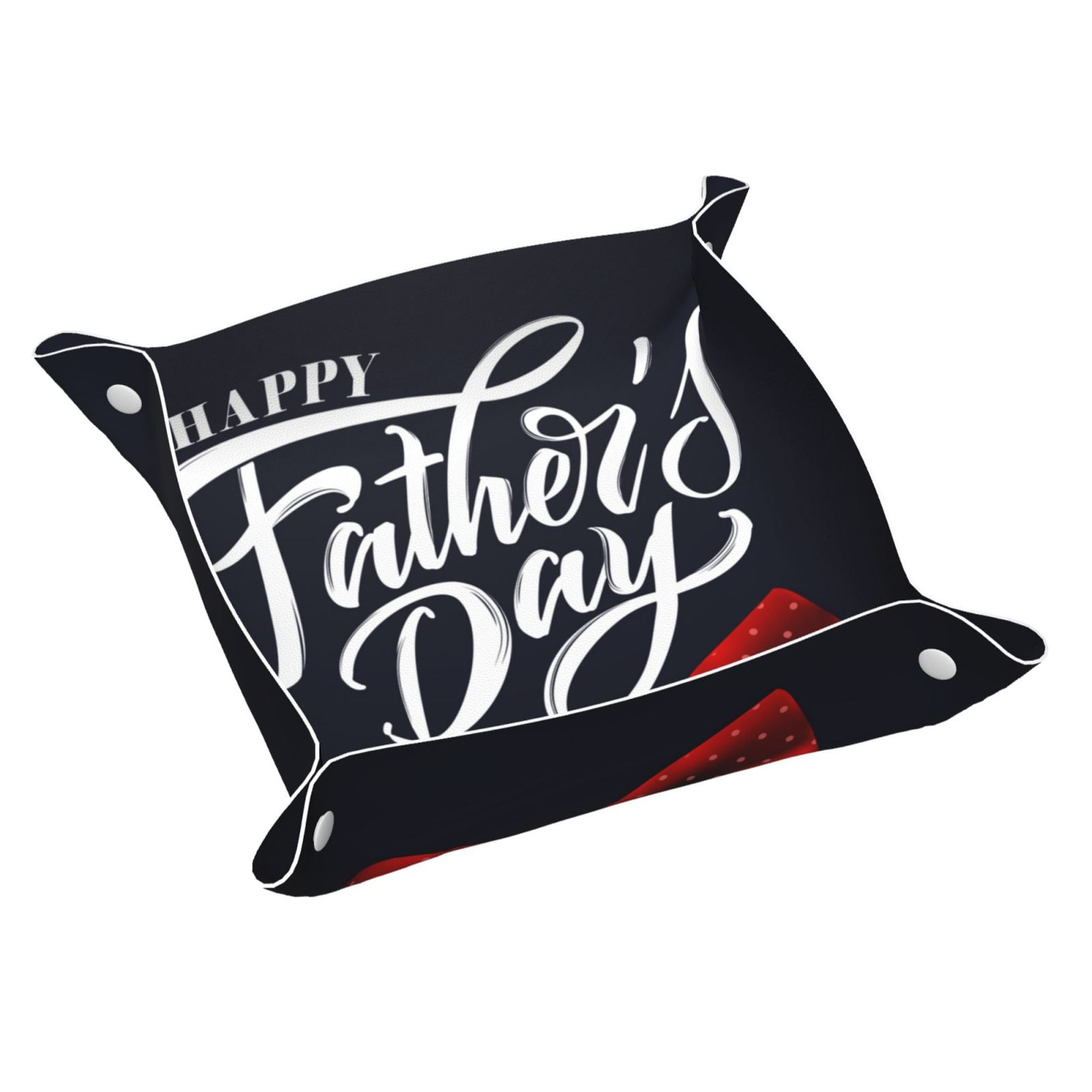 Valet Tray, Happy Father's Day (4) Faux Leather Desk Tray Vanity Tray ...