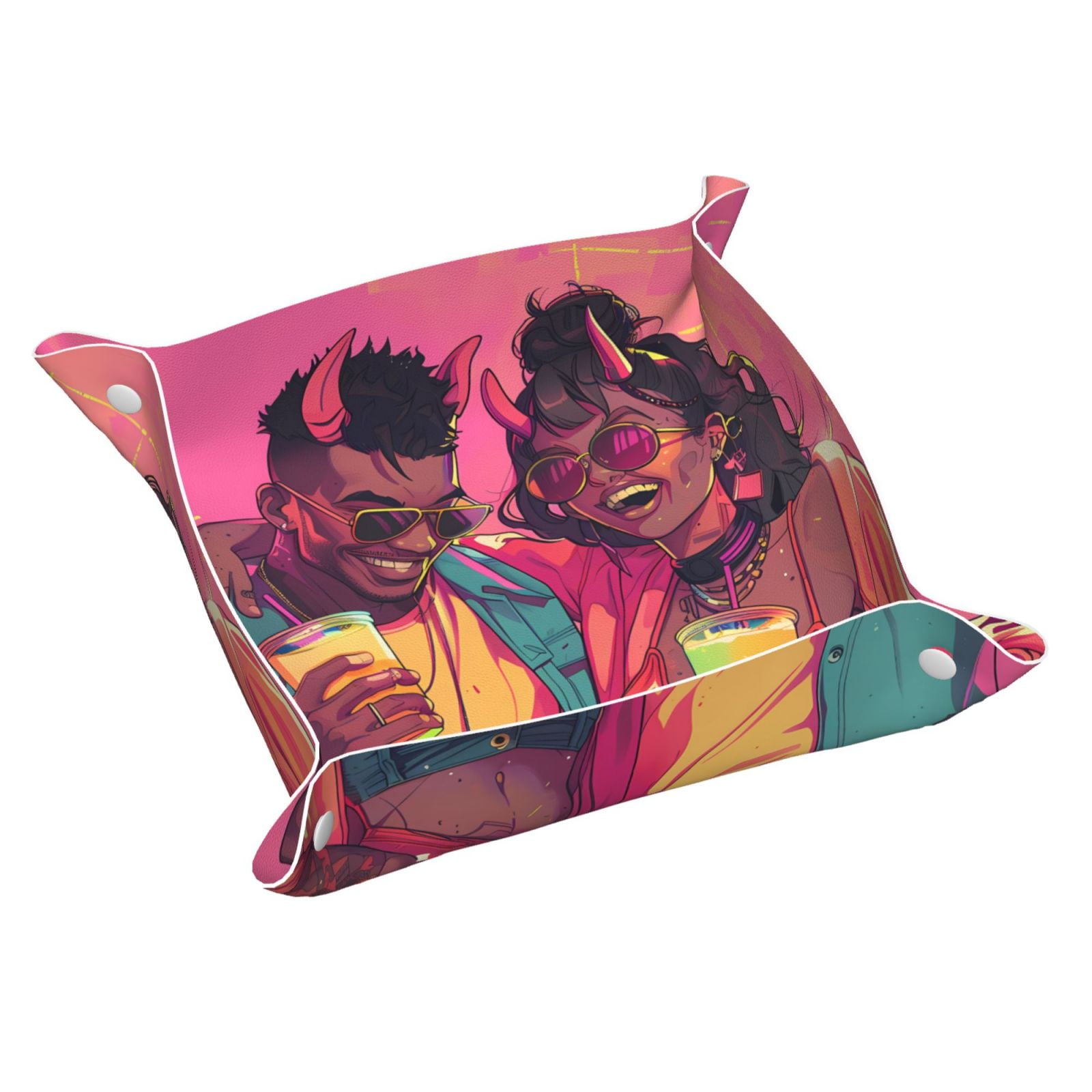 Valet Tray, Hip Hop People No.109 Faux Leather Desk Tray Vanity Tray ...