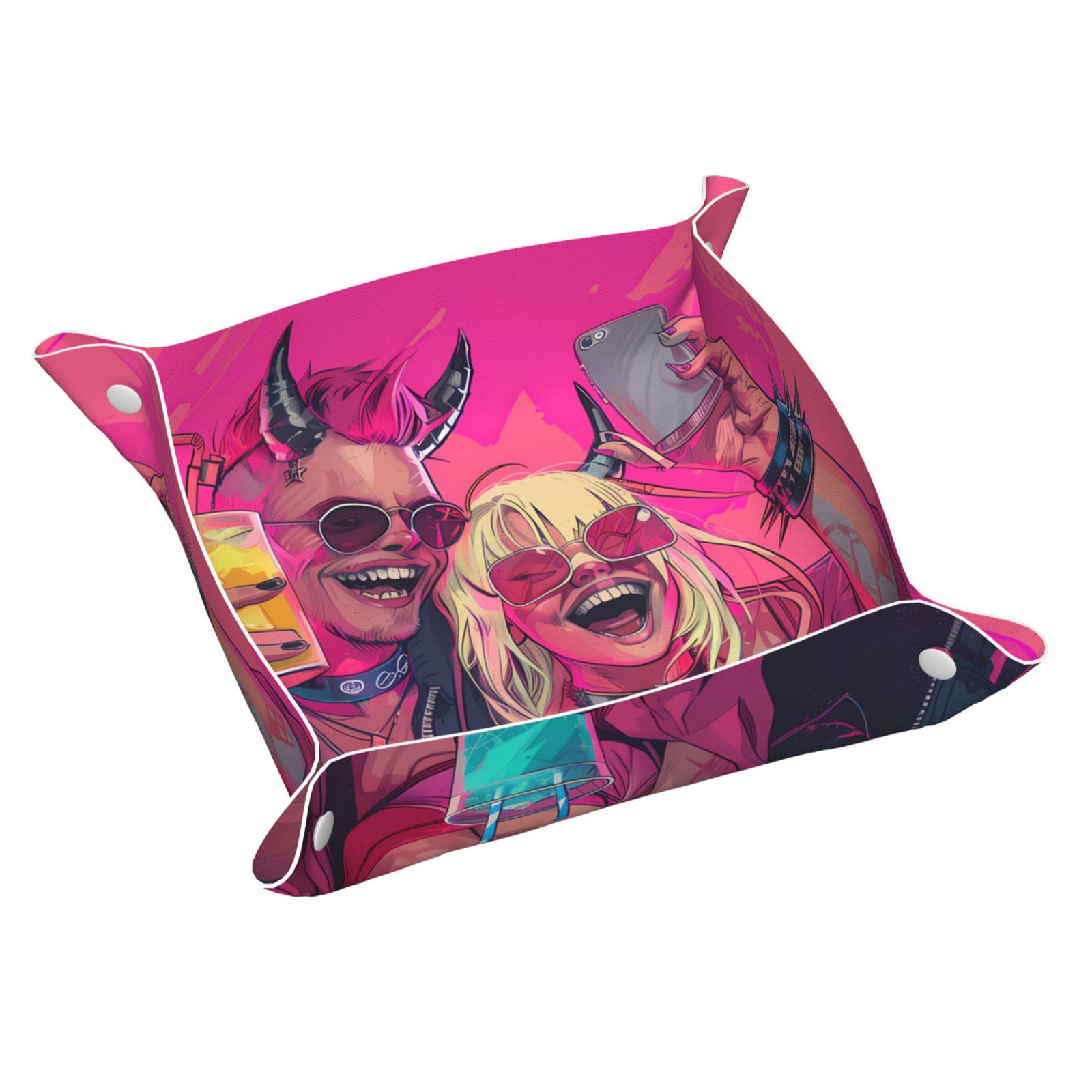 Valet Tray, Hip Hop People No.113 Faux Leather Desk Tray Vanity Tray ...