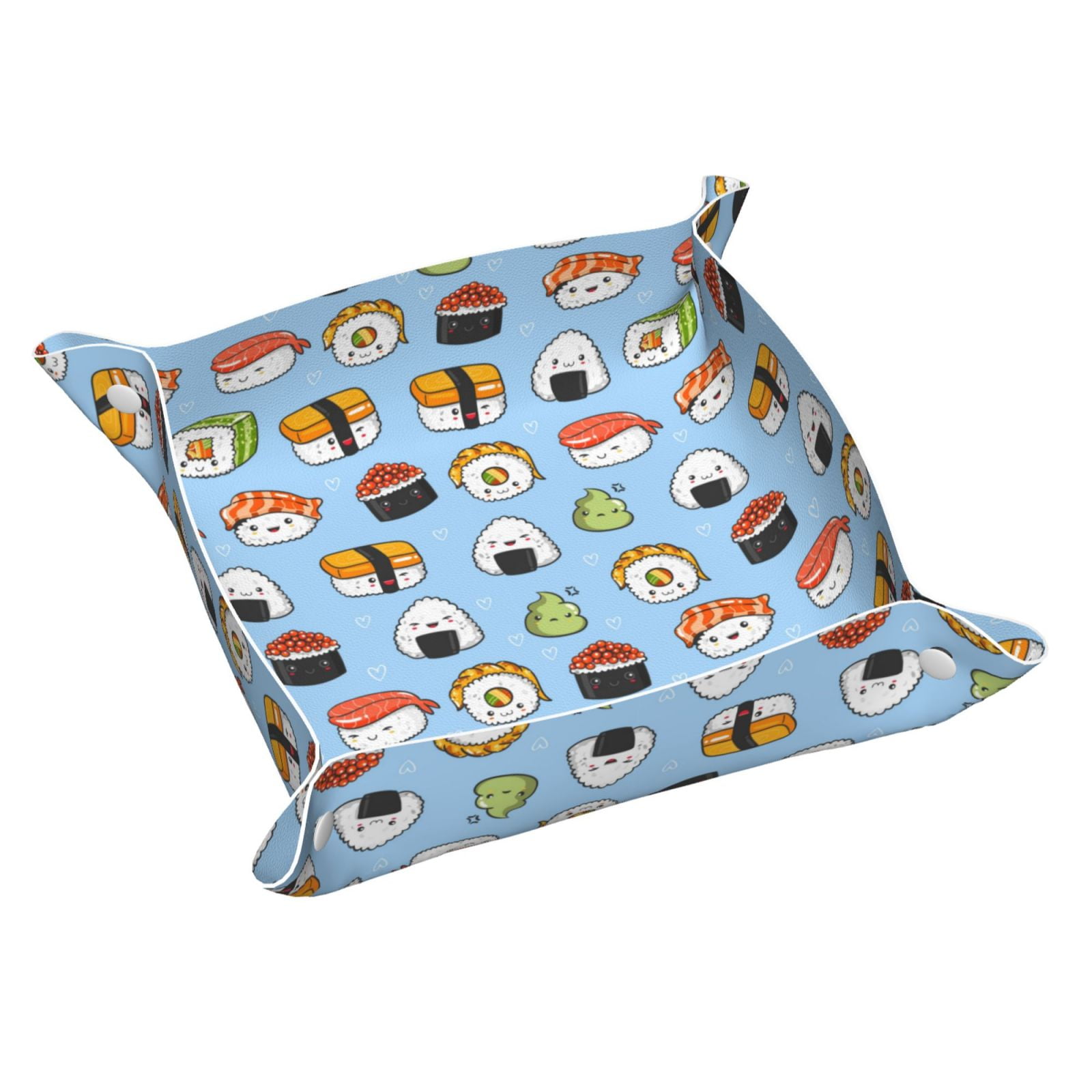 Valet Tray, Kawaii Sushi (2) Faux Leather Desk Tray Vanity Tray Night ...