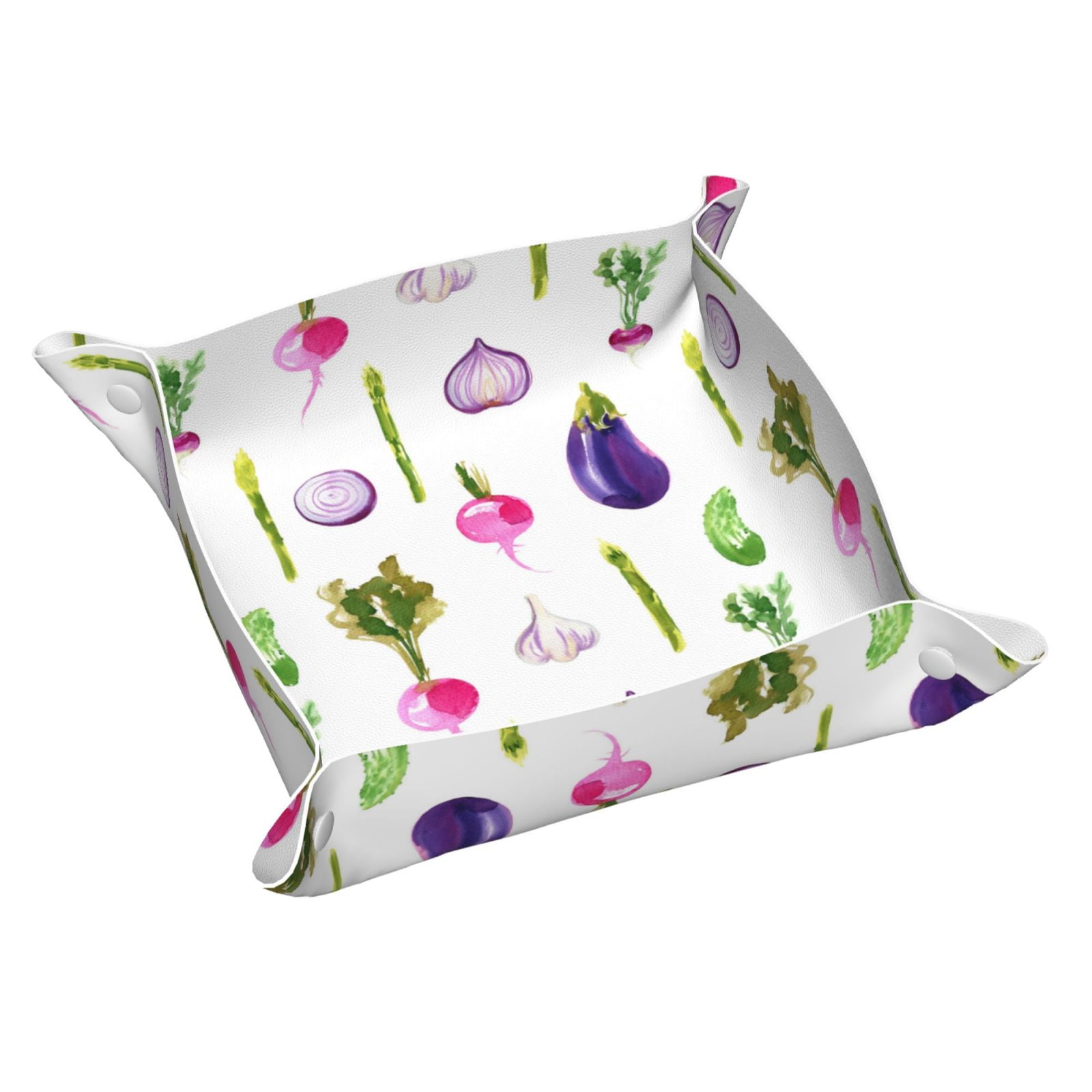 Valet Tray, Onion vegetable Faux Leather Desk Tray Vanity Tray Night ...