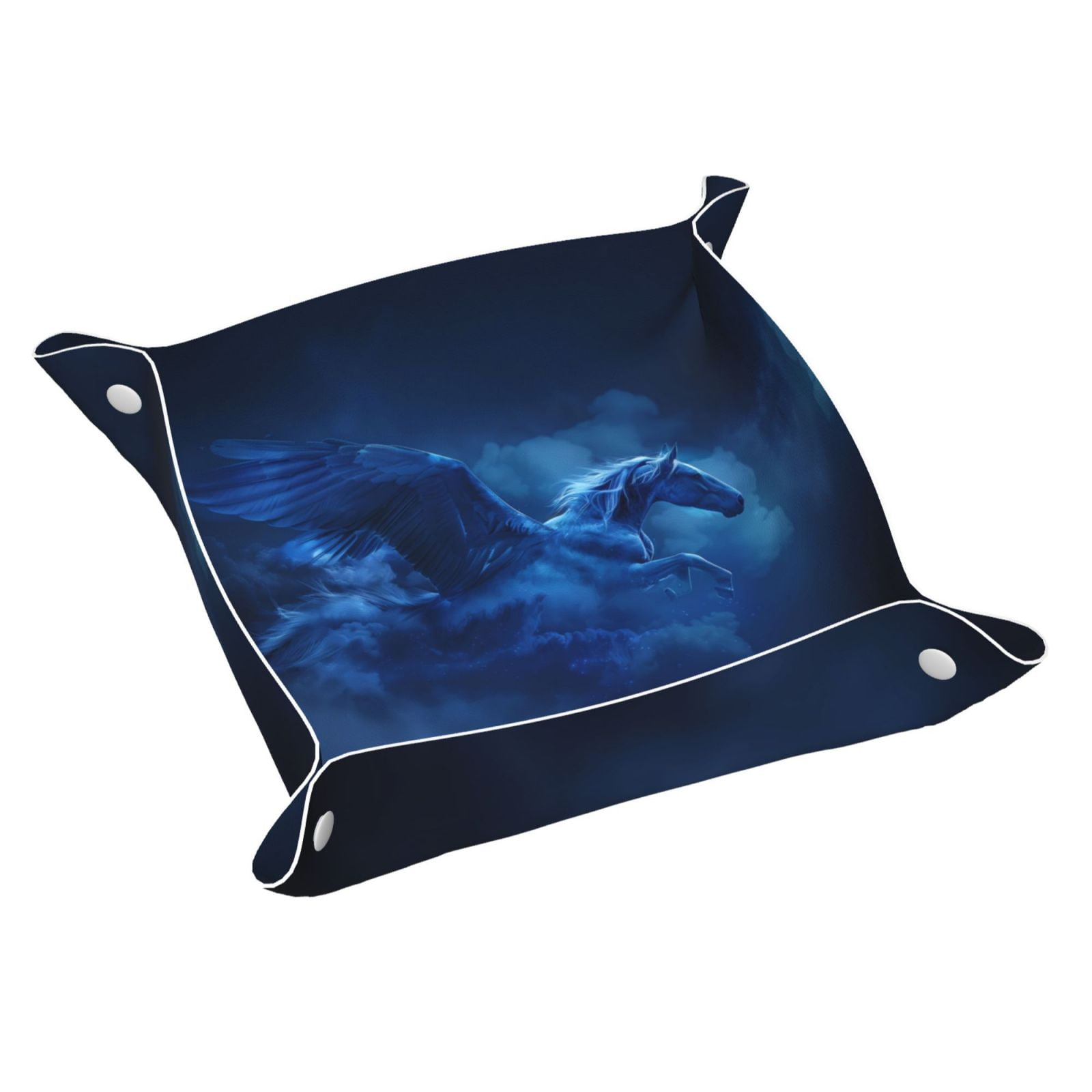 Valet Tray, Pegasus Night Sky Faux Leather Desk Tray Vanity Tray Night ...