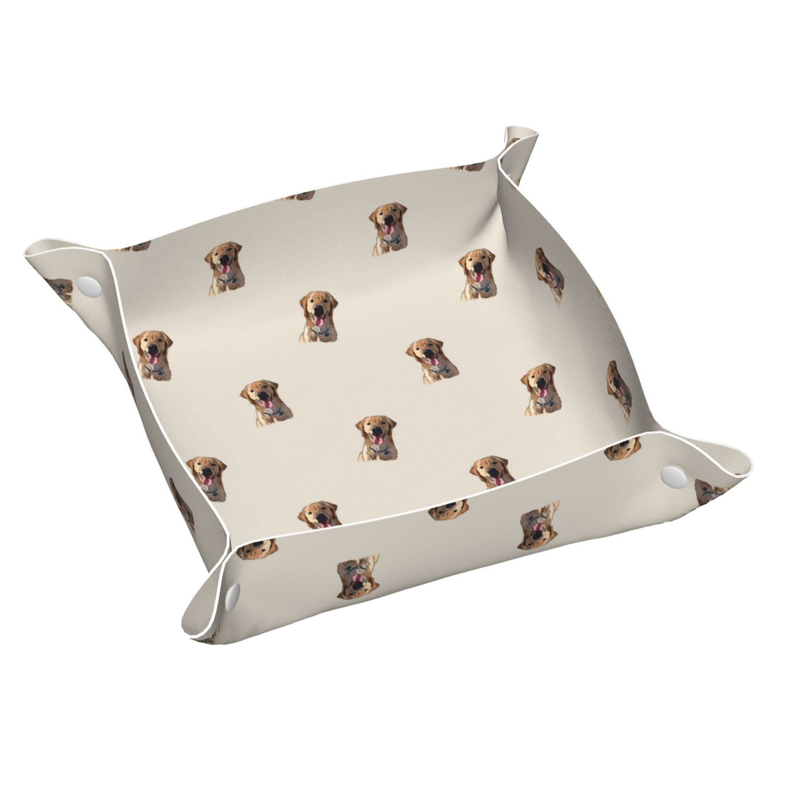 Valet Tray, Pleasure Labrador Retriever Dog Faux Leather Desk Tray ...