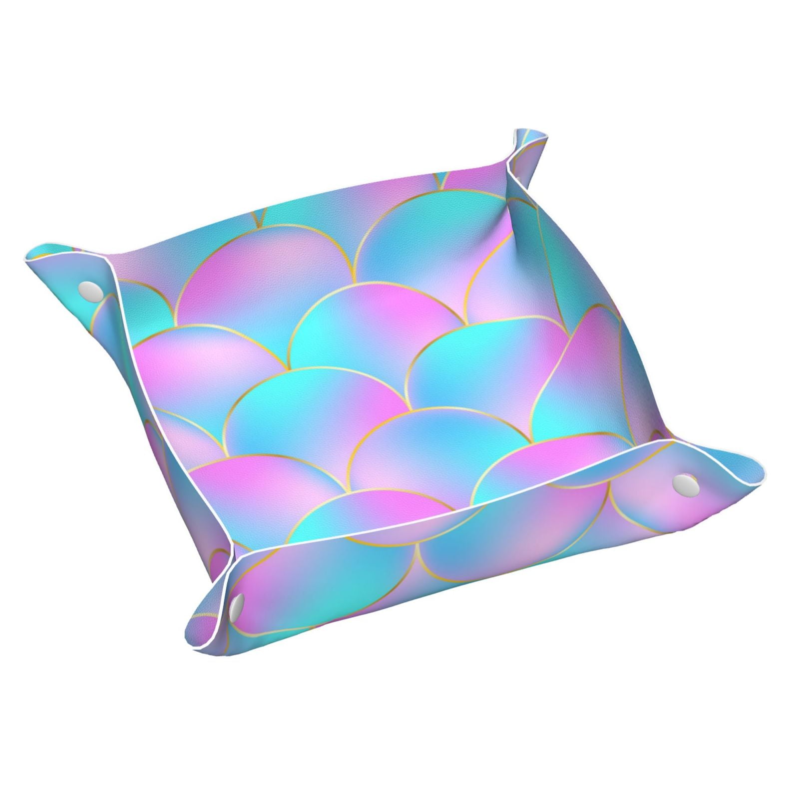 Valet Tray, Purple Dragon Scales Faux Leather Desk Tray Vanity Tray ...