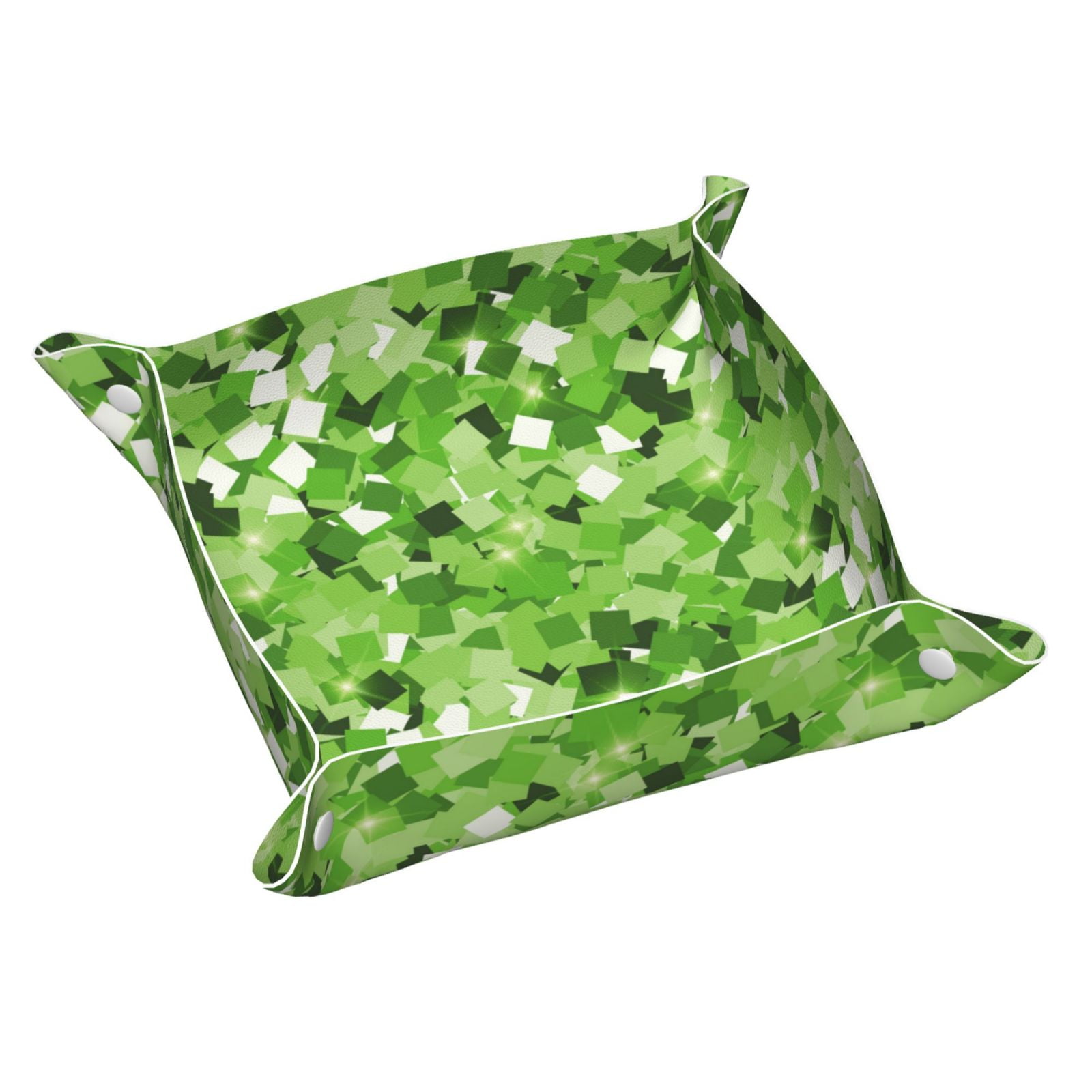 Valet Tray, Sparkling Green Faux Leather Desk Tray Vanity Tray Night ...