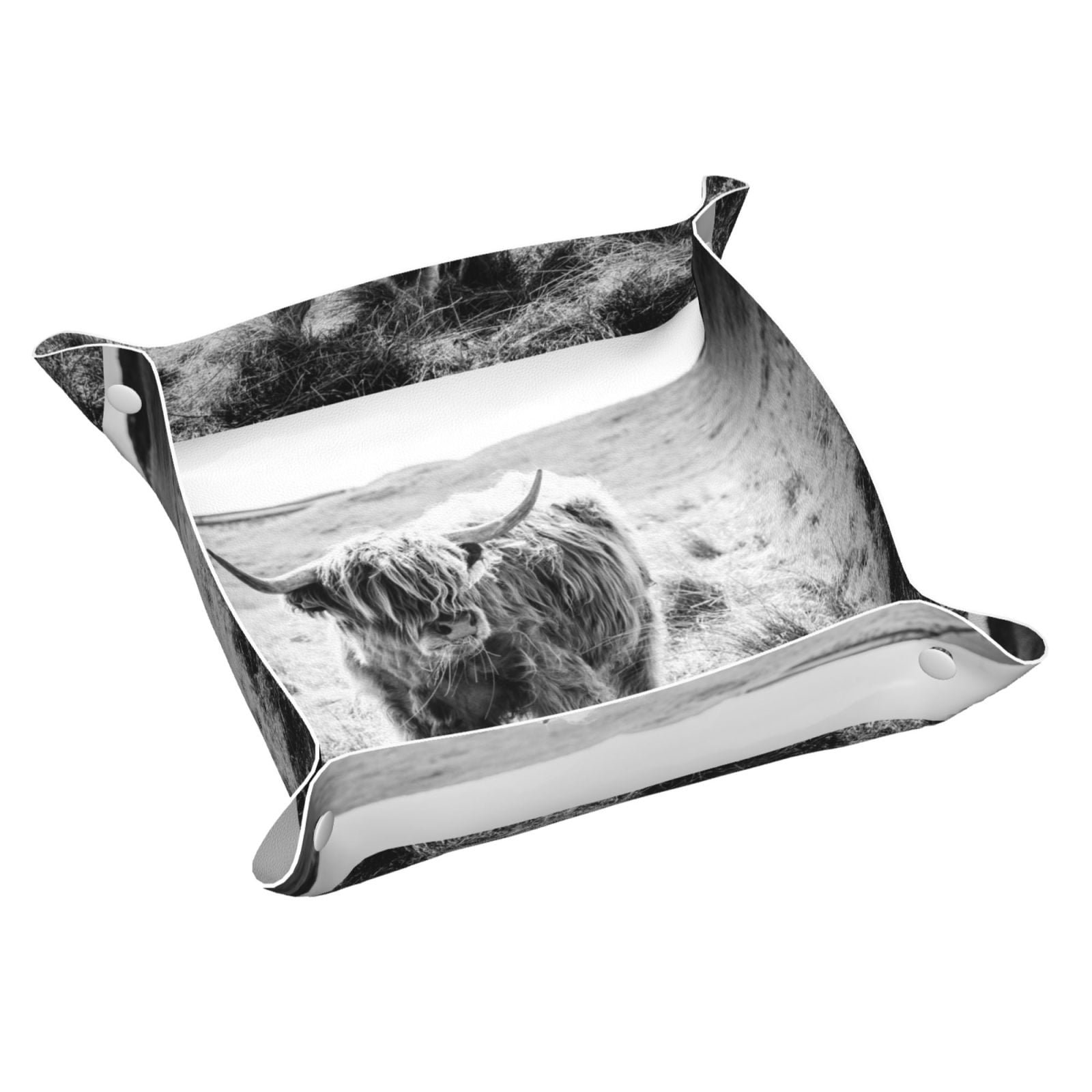 Valet Tray, Yak (10) Faux Leather Desk Tray Vanity Tray Night Stand ...