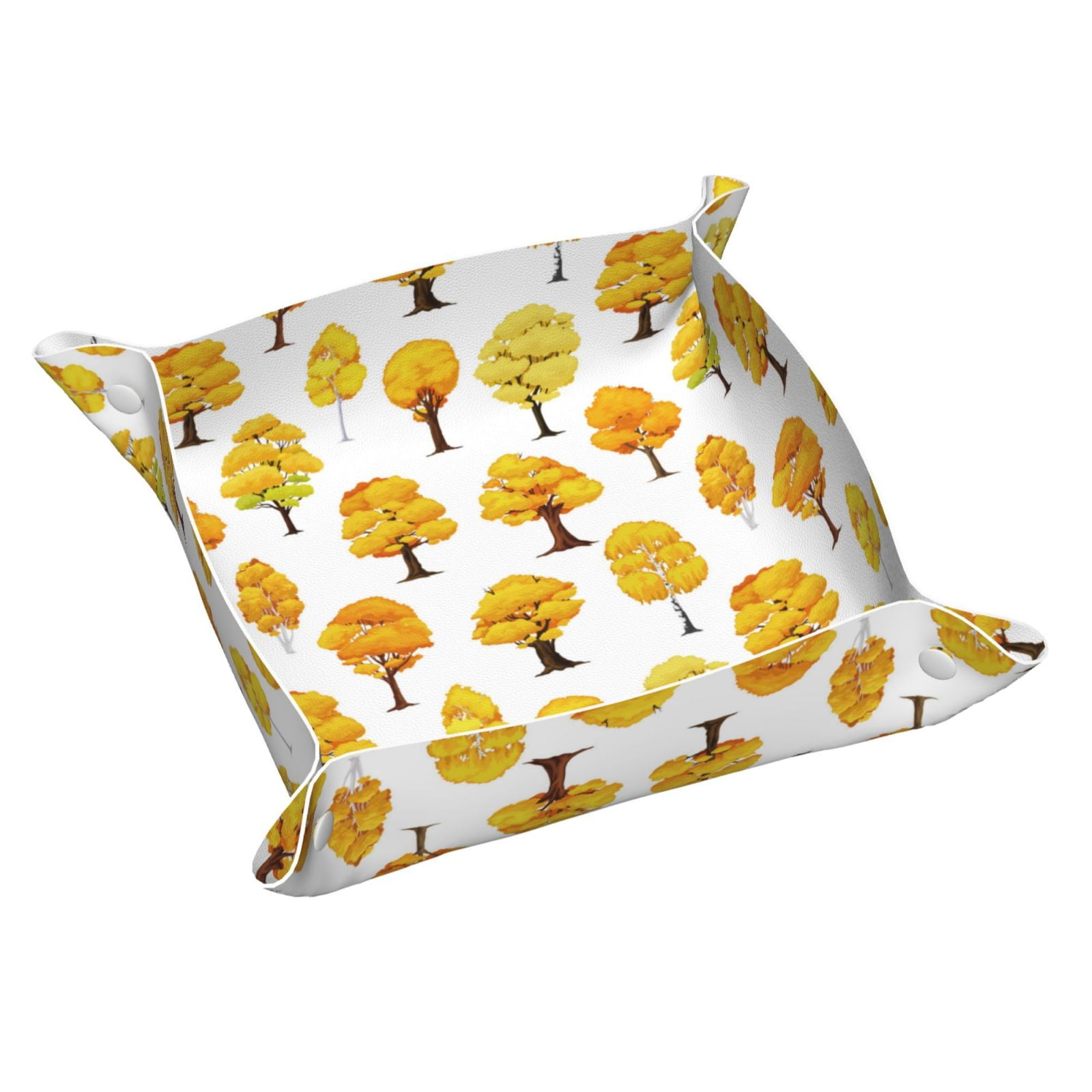 Valet Tray, autumn tree Faux Leather Desk Tray Vanity Tray Night Stand ...