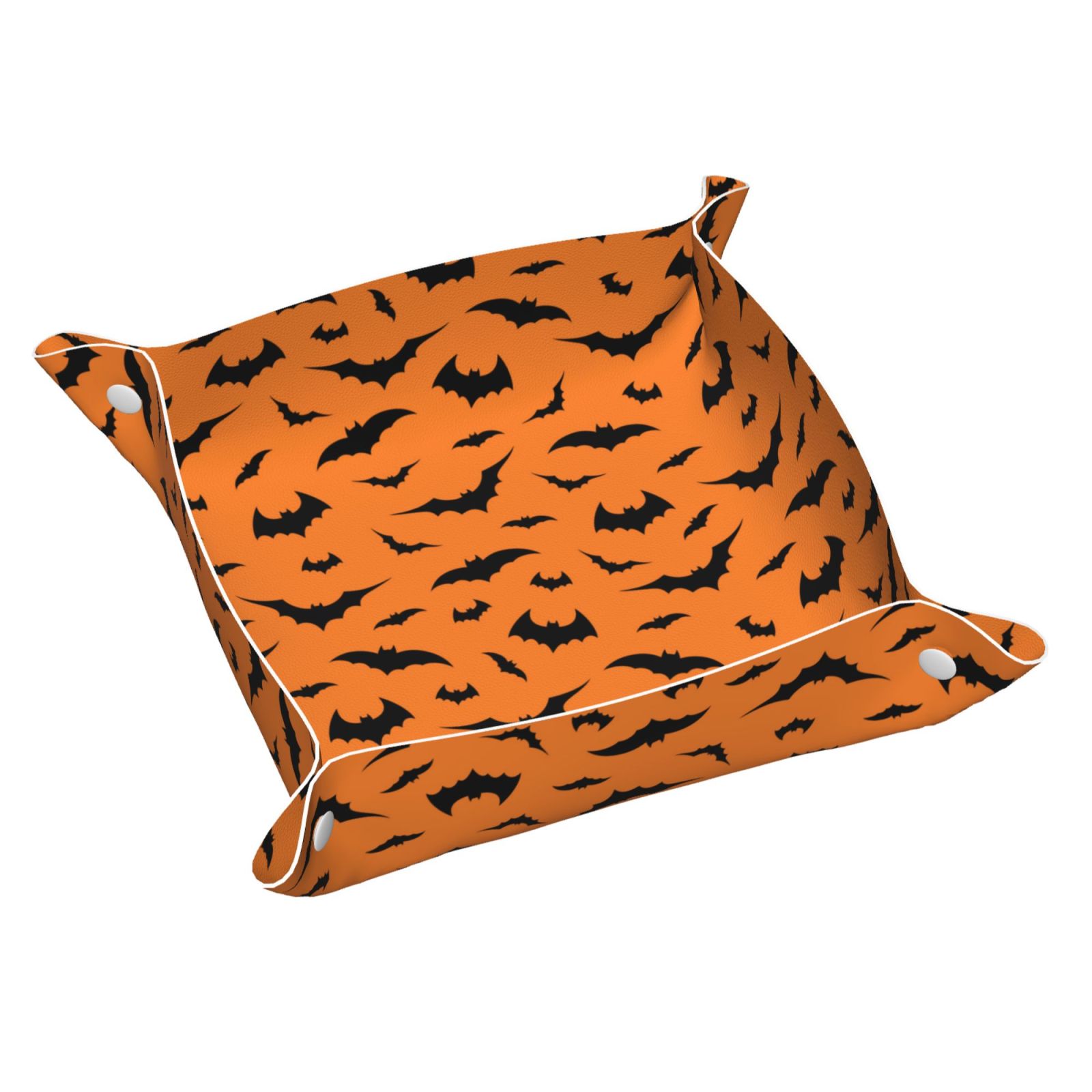 Valet Tray, bat halloween design Faux Leather Desk Tray Vanity Tray ...