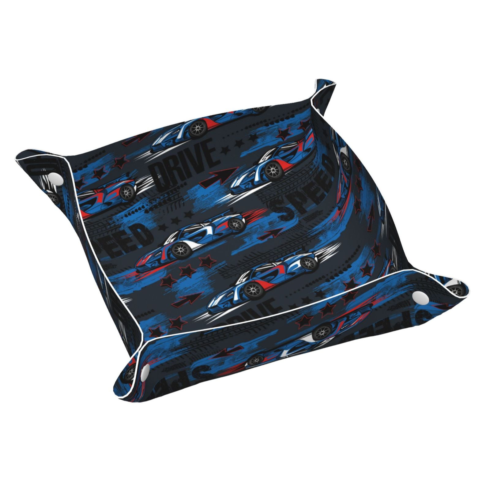 Valet Tray, blue sports car Faux Leather Desk Tray Vanity Tray Night ...