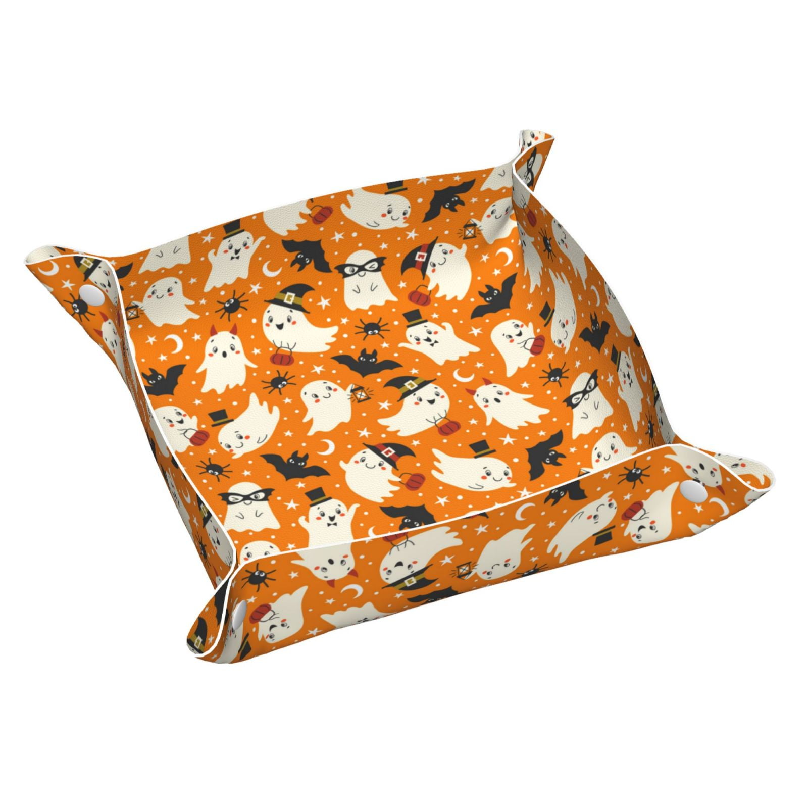 Valet Tray, cute spooky halloween Faux Leather Desk Tray Vanity Tray ...