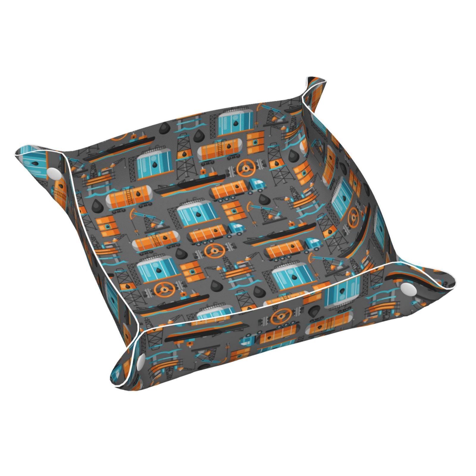 Valet Tray, industrial transportation Faux Leather Desk Tray Vanity ...